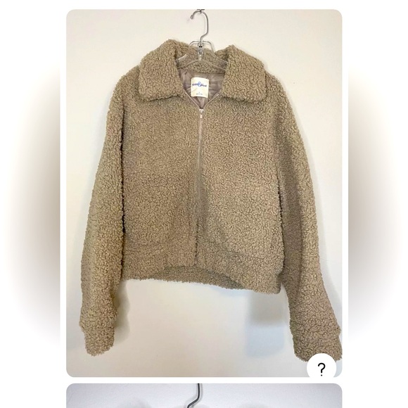 khaki & blue | Jackets & Coats | Teddy Bear Bomber Jacket | Poshmark